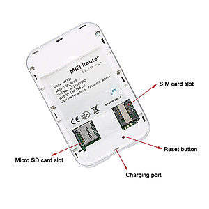 Portable 4G LTE Mobile Hotspot Device, High Speed Wi Fi Hotspot, Support SD Card, USB Charging, Router Amplifier for Phone/Tablet/PC, Worldwide, Travel, Home