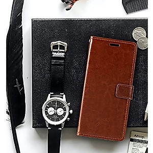 Infinix Smart X5010 Wallet Case, Premium PU Leather Magnetic Flip Case Cover with Card Holder and Kickstand for Infinix Smart X5010