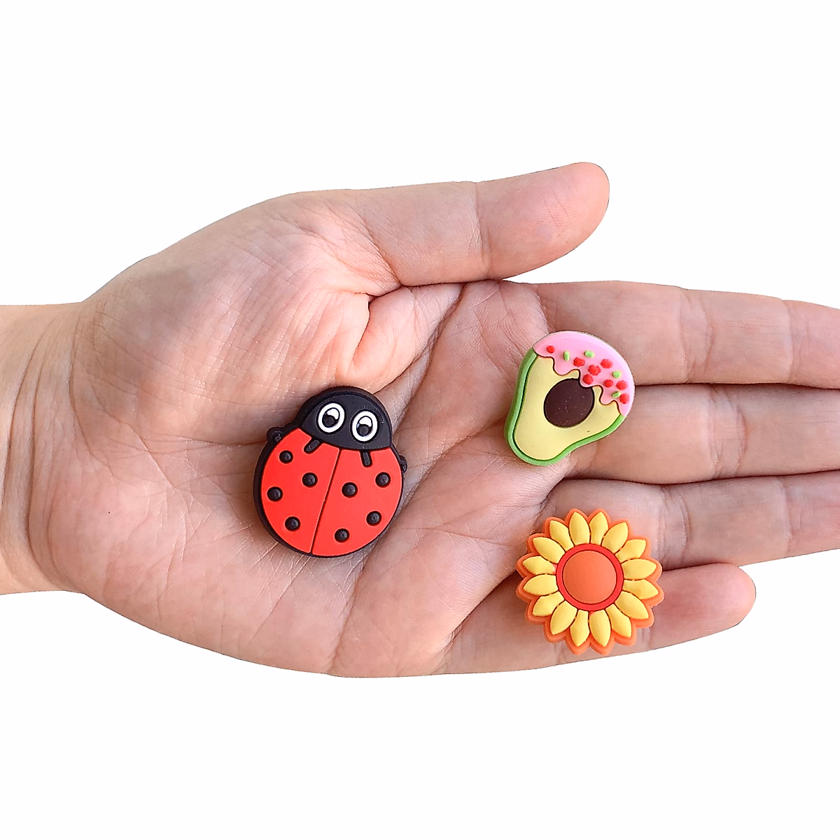 30,50,100Pcs Random Shoe Charms for Clog Decoration, Cute Cartoon Charms Accessories for Gift(100)