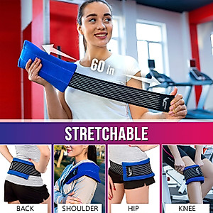 Reusable Ice Pack Wrap with Extra Gel Pack by Kinetic Labs - HSA FSA Eligible Hot and Cold Pack - Ice Packs for Injuries Reusable (Large with Extra Gel Pack)