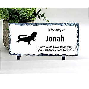 Bearded Dragon Memorial Stone - Real Stone Personalized by Florida-Funshine