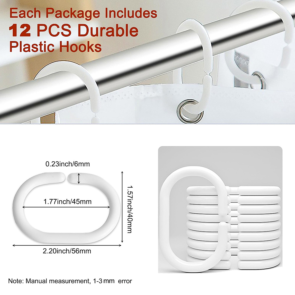 CHULEAG Flamingo Monstera Jungle Shower Curtains - Tropical Plant Design, Bring The Jungle into Your Bathroom, Waterproof Fabric, 72 x 72 Inches, with 12 Hooks