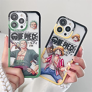 Cool Japan Anime Case Clear Cartoon Compatible with for iPhone XR Pattern Back Soft Silicone Clear TPU with Anime Keychain Case for Teen Boys and Girls Women(XR Yellow)