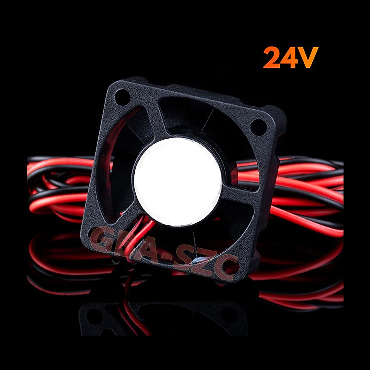GBA-SZC 3010 Cooling Fan Low Noise 24V DC Brushless Fan Cooler 0.08A 30mm x 30mm x 10mm.(Pack of 2PCS)（24V）