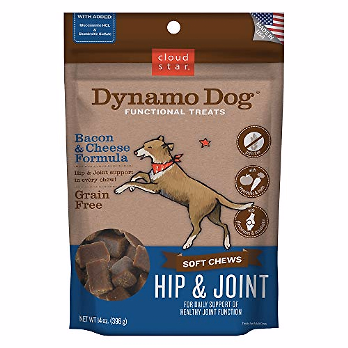 Cloud Star, Dynamo Hip & Joint Bacon & Cheese, 14 Ounce