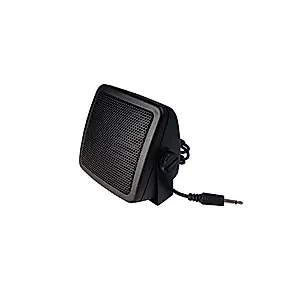 Anteenna TW-10-Straight Type CB EXTENAL Speaker for Mobile Transceiver (Ham Radio/CB Radio) with Swivel Bracket 5W 1.8M Cable with 3.5mm Mono Straight Type Plug
