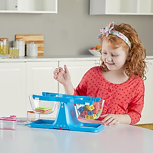 hand2mind Let's Learn to Measure Activity Set, Kids Measuring Cups, Bucket Balance, MathLink Cubes and Activity Cards Set, Teacher Supplies, Classroom Supplies, Preschool Learning, Toddler Learning