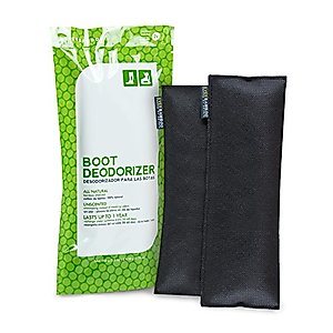 Ever Bamboo Boot Deodorizer Bag Set w/Natural Bamboo Charcoal (Twin Pack)