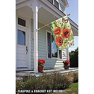 Toland Home Garden 102580 Poppie Delight Flower Flag 28x40 Inch Double Sided Flower Garden Flag for Outdoor House Flag Yard Decoration