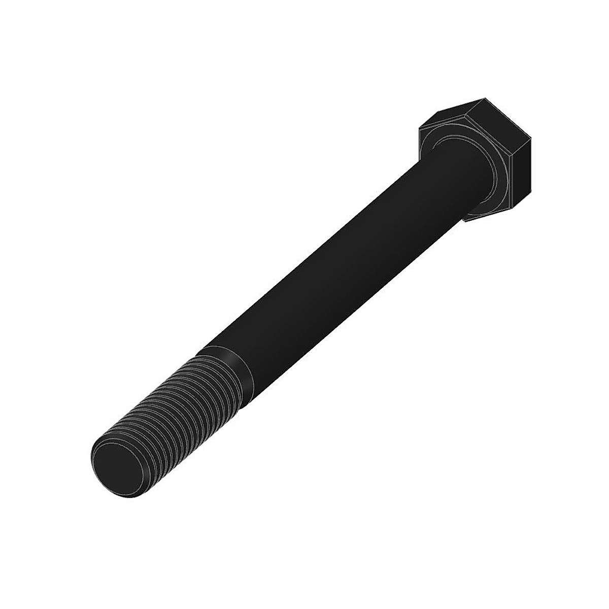 FA HBG8-5/8-11X6-5/8''-11 Grade 8 Bolt 6'' Long - Plain