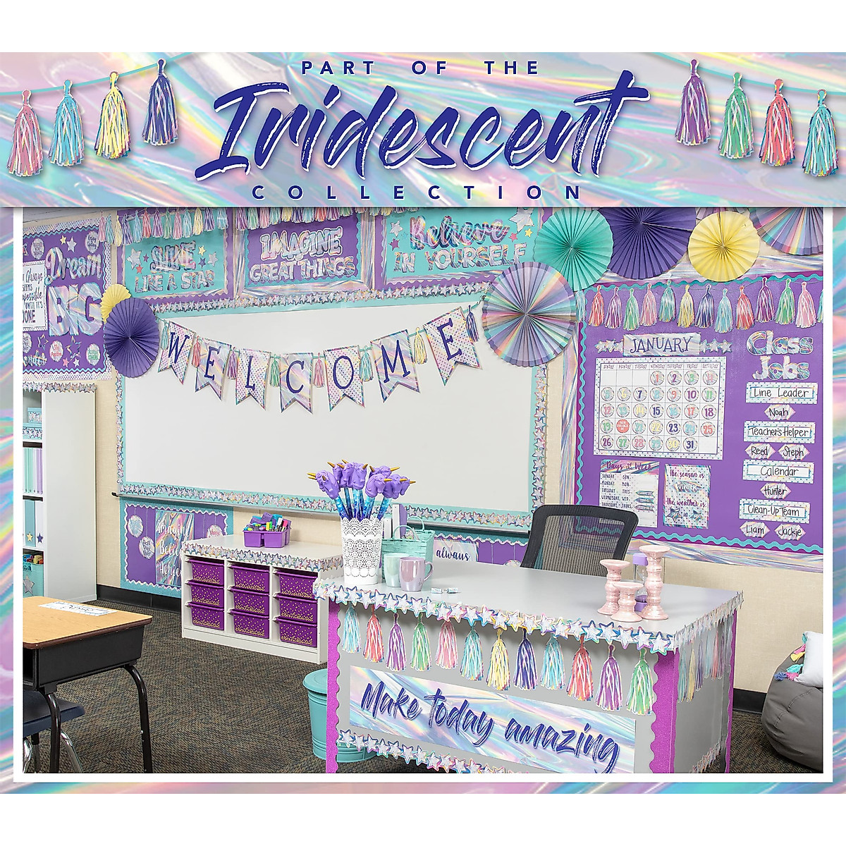 Teacher Created Resources Iridescent Funtastic 4" Letters Combo Pack (TCR8708)