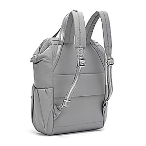 Pacsafe Women's Citysafe CX 17L Anti Theft Backpack-Fits 16 inch Laptop, ECONYL Gravity Gray, One Size