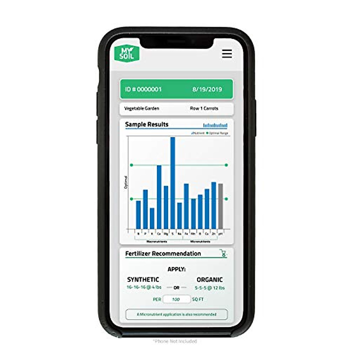 MySoil - Soil Test Kit | Grow The Best Lawn & Garden | Complete & Accurate Nutrient and pH Analysis with Recommendations Tailored to Your Soil and Plant Needs