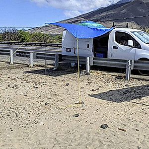 Long Leaf Tent Poles,Adjustable Steel Rods for Camping Tarps,Backpacking,Shelters,Portable Tarp Poles Rods-2 Pack (Black)