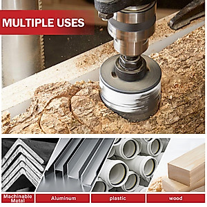 AIMLENTOOL 5 Pcs Countersink Drill Bit Set, 82 Degree 5 Flute High-Speed Steel Countersink Drill Bit with 1/4” Hex Shank, 1/4" to 3/4" Size for Machinable Metals, Wood, Carbon Steel, in Aluminum Case