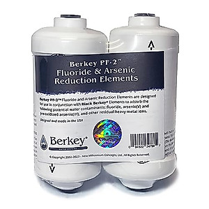 Berkey Authentic Berkey PF-2 Fluoride and Arsenic Reduction Elements (Set of 2 Elements)