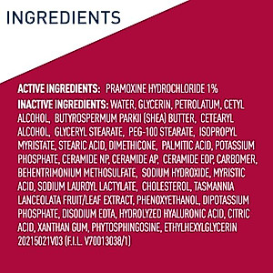 CeraVe Moisturizing Cream for Itch Relief, Anti Itch Cream with Pramoxine Hydrochloride, Relieves Itchy with Minor Skin Irritations, Sunburn Relief, Bug Bites, Fragrance Free, 16 Ounces