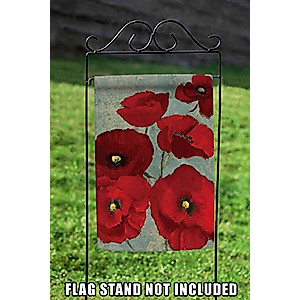 Toland Home Garden 119872 Red Painted Poppies 12.5 x 18 Inch Decorative, Garden Flag-12.5" x 18"