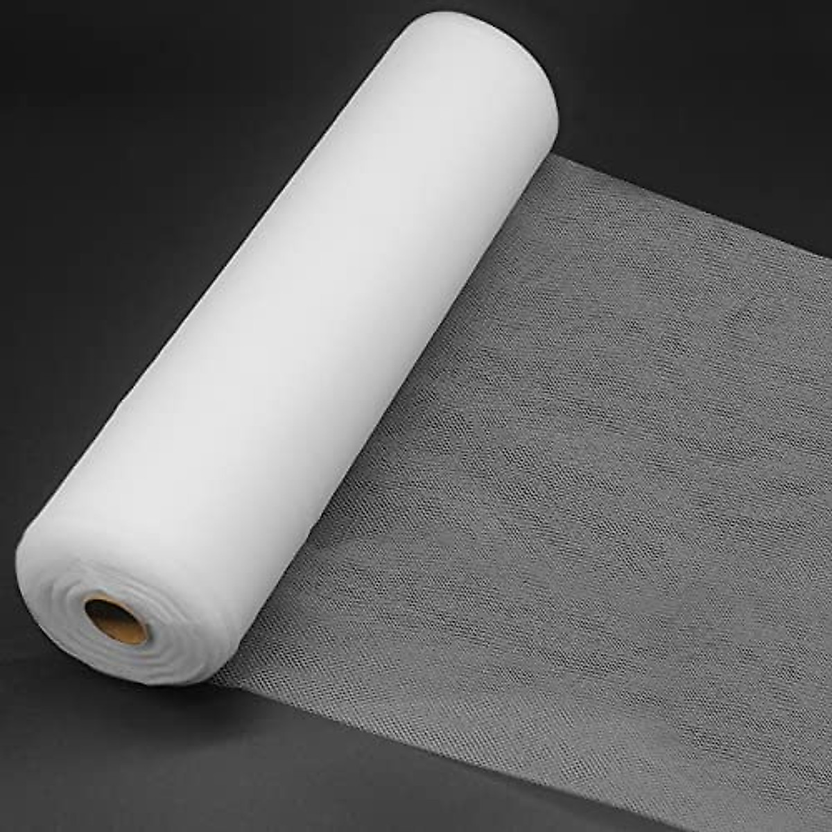 IONTACH White Tulle Fabric Rolls 54 Inch by 40 Yards Fabric Tulle Bolt for Wedding Decorations DIY White Tutu Baby Shower Table Skirt Ceiling Decor Birthday Party Craft Supplies
