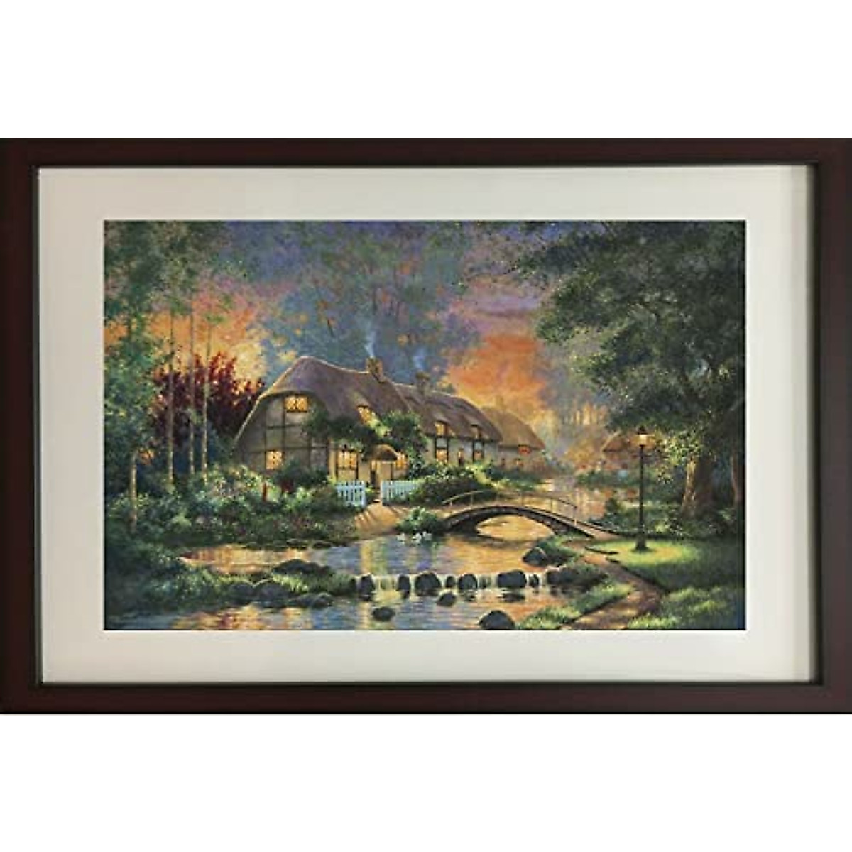 Sunset Stream by Andrew Warden Framed Serigraph