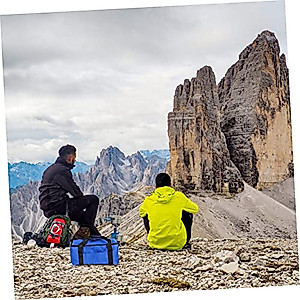 SOESFOUFU Insulated Bag Suitcase Bag Foldable Picnic Basket Food Bag Large Shopping Bags Cake Containers Outdoor Basket Coffee Container Containers for Food Foldable Basket Pizza Bag Blue