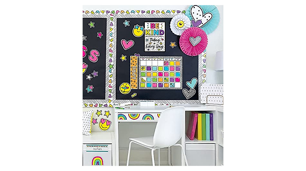 129 Pcs. Kind Vibes Bulletin Board Set for Classrooms
