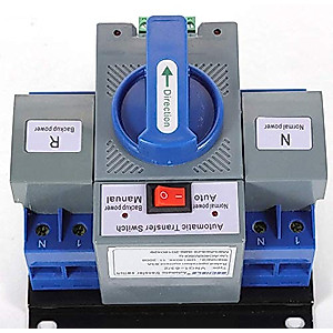 63A 2P Dual Power Automatic Transfer Switch Generator Changeover Switch 110V