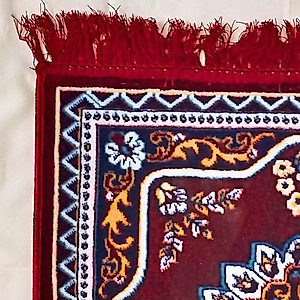 Velvet Puja Aasan for Home & Temple 20"inch | Soft & Luxurious Worship Mat for Meditation, Pooja, and Rituals | Comfortable Seating Aasan for Prayer | Elegant Velvet Mat for Deity & Spiritual Use