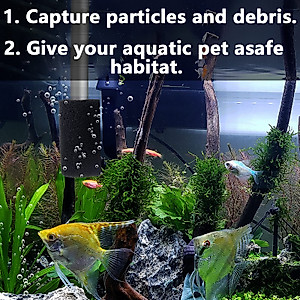 Bivethoi 4 Pcs Pre-Filter Sponge, Foam Sponge Roll Compatible Filter Accessories for Aquarium Shrimp Fish Tank