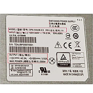 PSU for Delta 500W Power Supply DPS-500AB-9 A DPS-500AB-9 D DPS-500AB-9 E