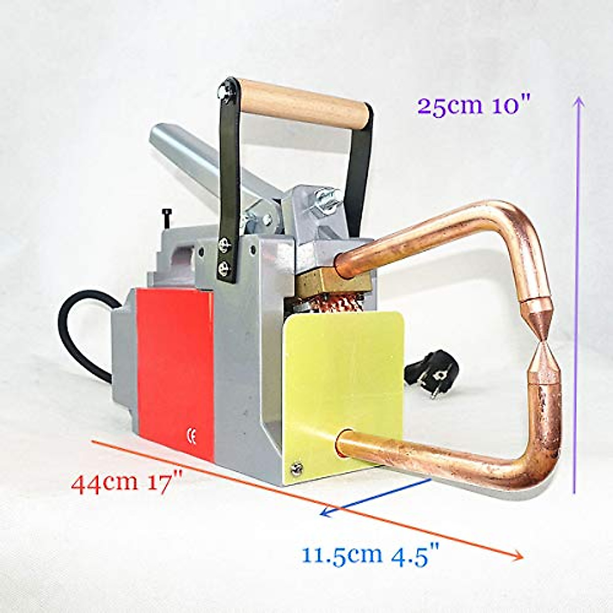 Spot Welder 230V/110V, Welding Thickness 1.5+1.5mm Steel Plat CE Portable Resistance Spot Welding Machine (A. 230V EU Plug)