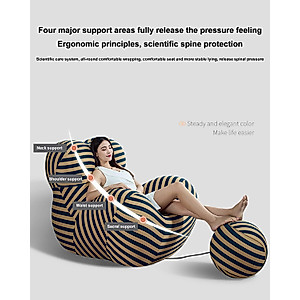 ZOLPD Leisure Sofa Chair,Minimalist Living Room Lazy Sofa Single Seat Creative Hydrangea Lounge Chair,Modern Accent Chair Lazy Couch for Living Room, Bedroom, Reading Room (A, Large)