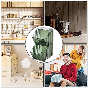 Teabag Storage Box, Drawer TeaBag Holder, Teabag Storage For Kitchen, Seasoning Sugar Packet Holder, Large Desktop Tea Container For Countertops, Office, Kitchen Accessories