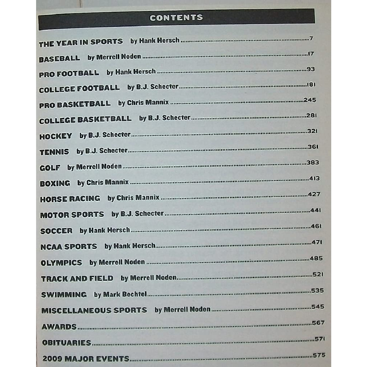 Sports Illustrated Almanac 2009