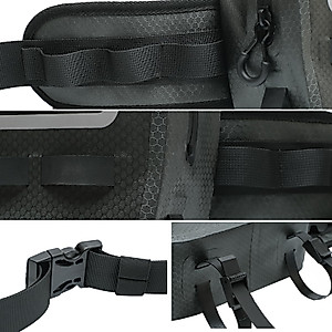 Sarcia Waterproof Waist Bag - Fly Fishing Fanny Pack with Rod Holder and Airtight Zipper, Ideal for Kayaking, Outdoor Sports, Camping and Hiking