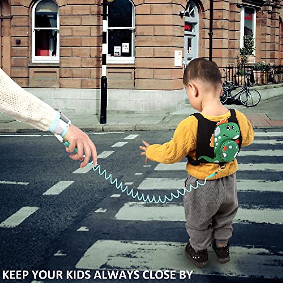 3 in 1 Baby Toddler Leash, ELONGRIVER Anti Lost Wrist Link Child Leash for Walking Safety Harness Leash Backpack for Toddlers