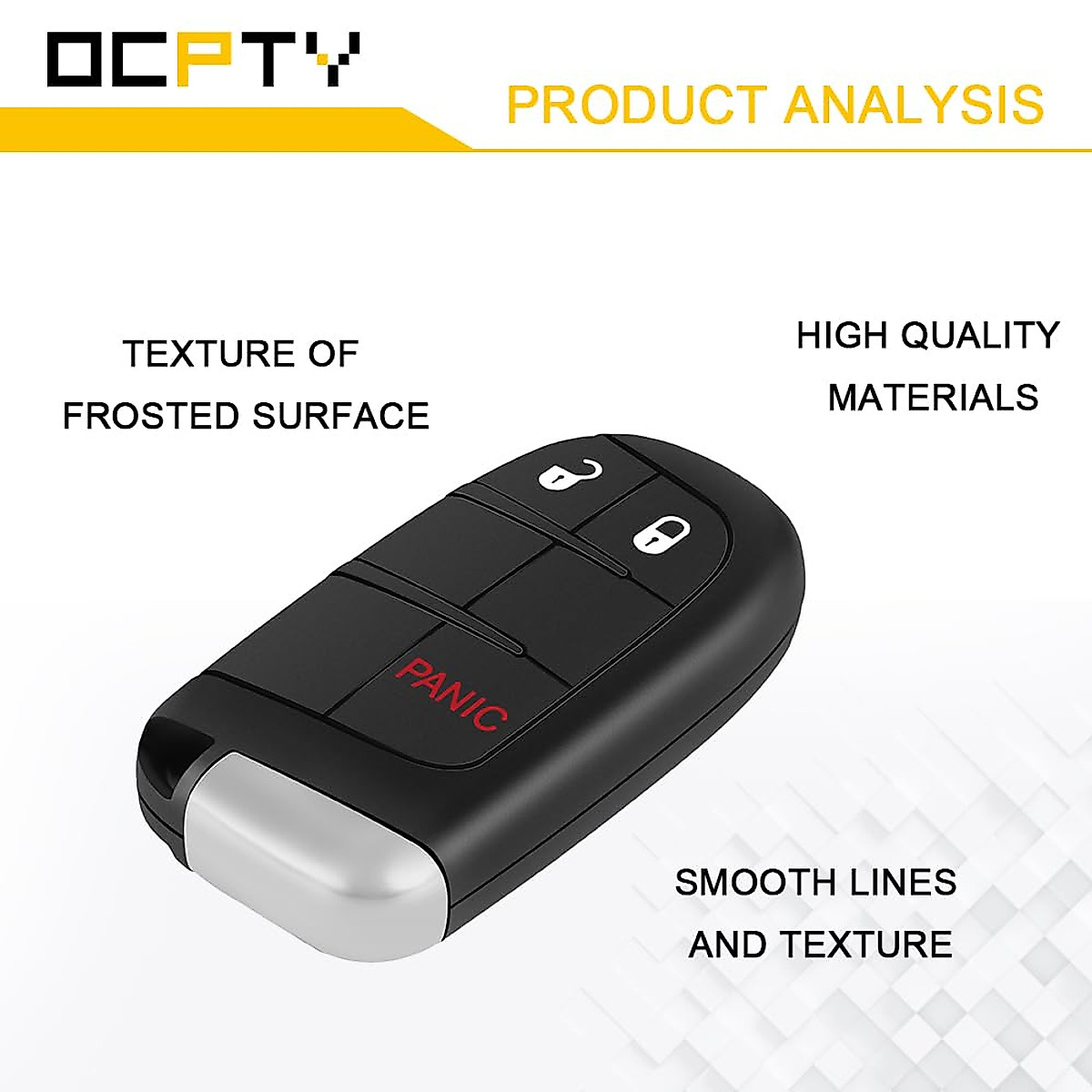 OCPTY Replacement 2Pcs Remotes Key Fob for Dodge Journey for Dodge Durango for Dodge Dart 2011-2019 M3N40821302