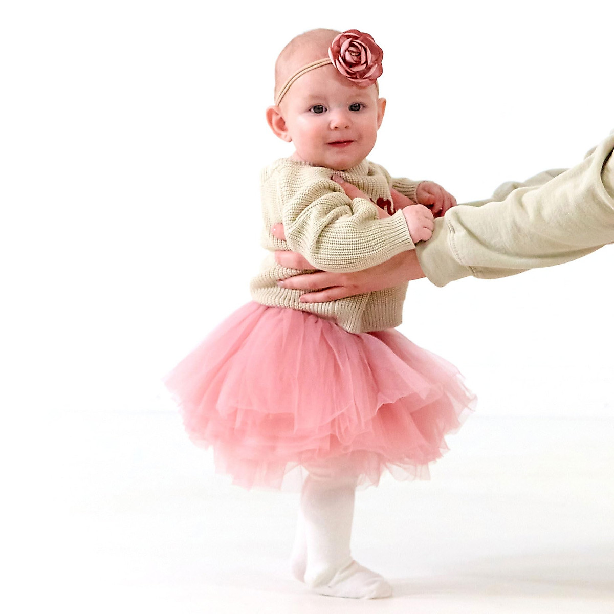 My Lello White Baby Tutu Short Ballet Skirt 10-Layer (Newborn - 3mo.)