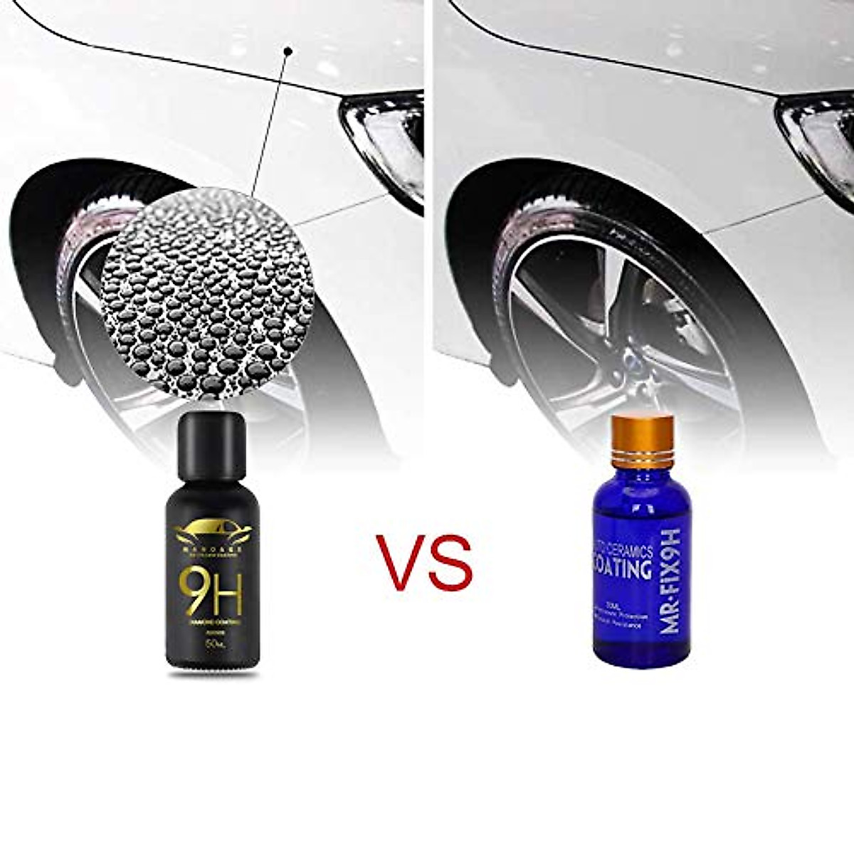 Ceramic Coating, Manybuy Mr Fix 9H Nano Coating Kit Super Ceramic Car Coating Hydrophobic, Car Paint Sealant Protection Anti Scratch, High Gloss Auto Ceramic 9H Hardness Ceramics
