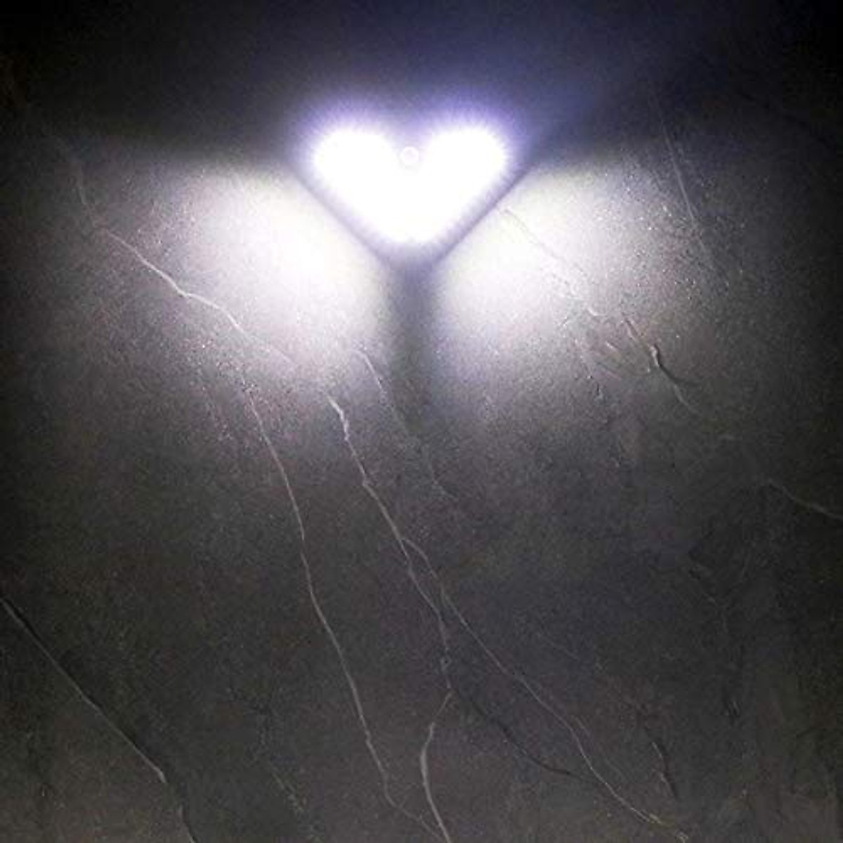 HFFFHA 2 Side 102LED PIR Motion Sensor Solar Energy Street Lamp 3 Lighting Modes Yard Path Home Garden Solar Power Induction Wall Light