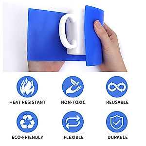 UCEC Sublimation Tumbler Wrap, Compatible with Cricut Mug Press, 10.9x4.7 Inch Silicone Sublimation Mug Tumbler Wrap for Cricut Mug Press Accessories, Suitable for Tumbler Heat Press Machine（3PCS