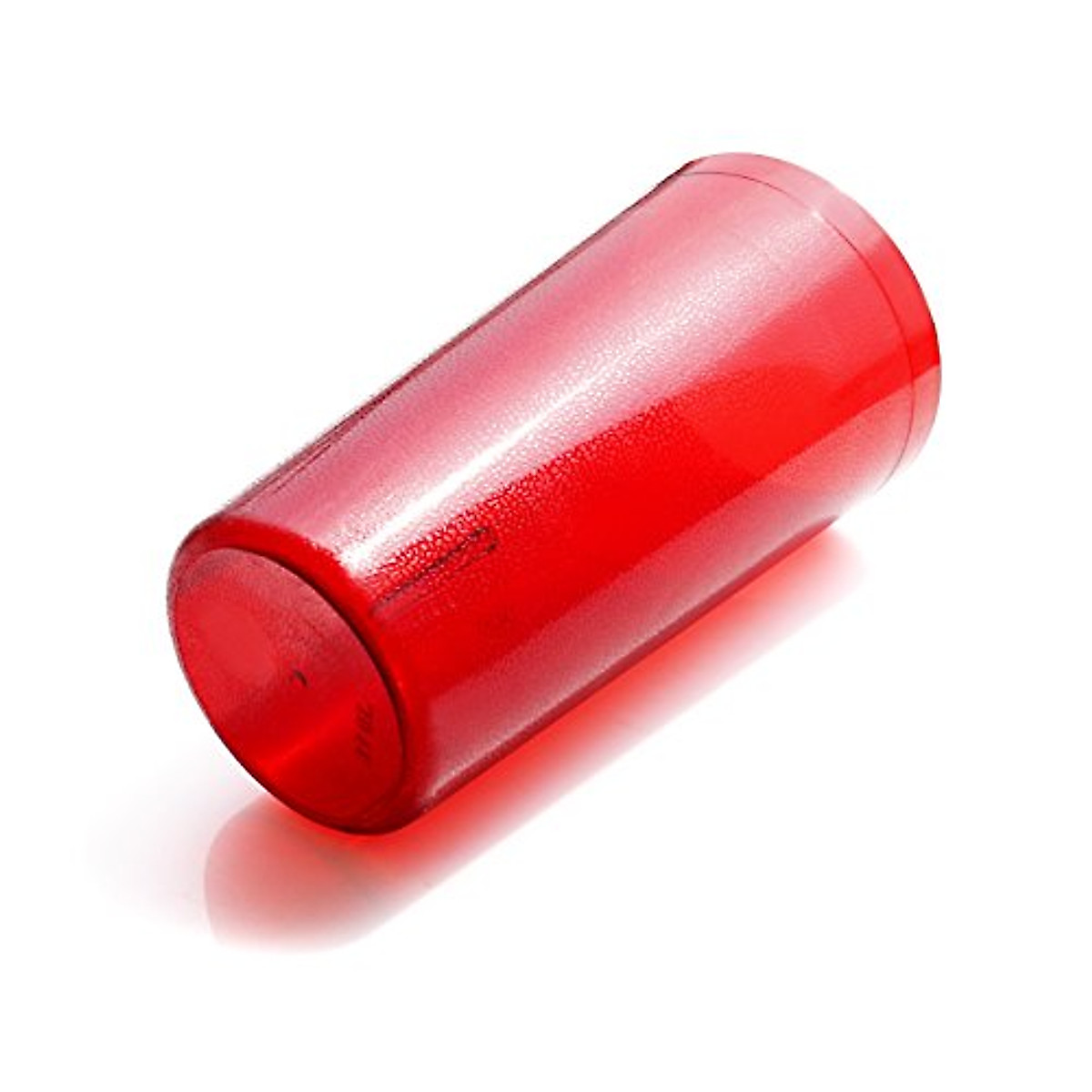 New Star Foodservice 46489 Tumbler Beverage Cup, Stackable Cups, Break-Resistant Commercial SAN Plastic, (20 oz, Red) Set of 12