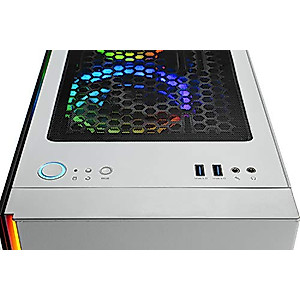 SkyTech Archangel 3.0 Gaming Computer PC Desktop - Ryzen 5 3600 6-Core 3.6GHz, RTX 2060 6G, 500GB SSD, 16GB DDR4 3000, RGB Fans, AC WiFi, Windows 10 Home 64-bit, White