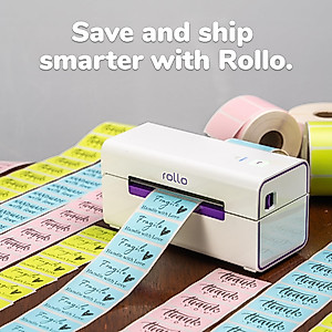 Rollo Direct Thermal 2x1 Barcode Labels - Roll of 1,000 Thermal Labels (Commercial Grade)