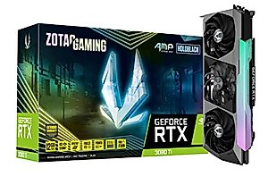 ZOTAC Gaming GeForce RTX™ 3080 Ti AMP Extreme Holo 12GB GDDR6X 384-bit 19 Gbps PCIE 4.0 Gaming Graphics Card, HoloBlack, IceStorm 2.0 Advanced Cooling, Spectra 2.0 RGB Lighting, ZT-A30810B-10P