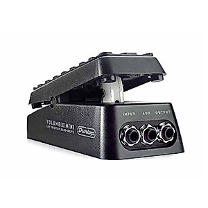 Jim Dunlop DVP4 Volume (X) Mini Pedal for Electric Guitars Bundle with 2-Pack of Pedal Patch Cables