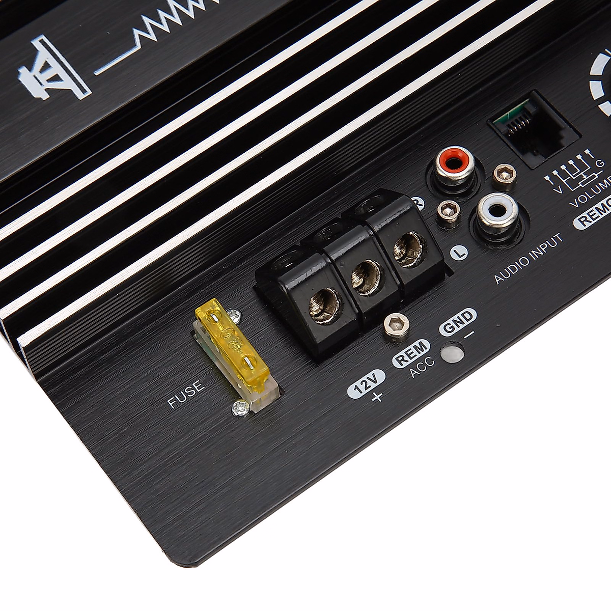 Car Audio Power Amplifier Board, 12V 1800W Mono High Power Bass Subwoofer Amp with Dissipation Panel, Automotive Amplifier for Car Speaker Modification