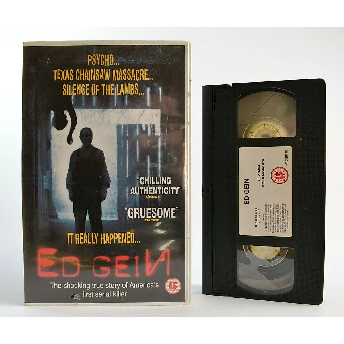 Ed Gein: Based On True Events - Psychotic Serial Kiler - Large Box - Pal VHS