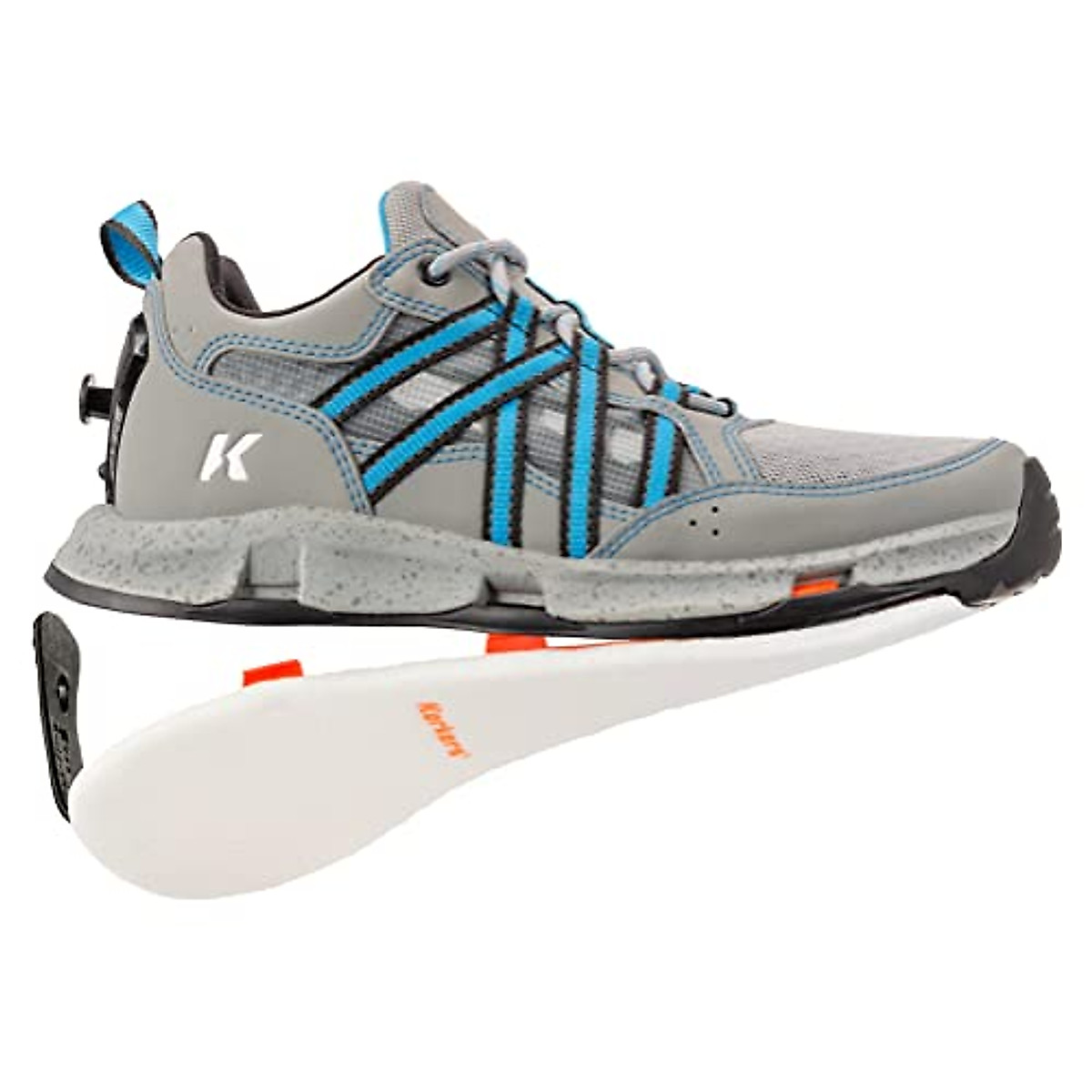 Korkers Women's All Axis Shoe - All Terrain Warm Weather Performance Water Shoe - Included Interchangeable Felt Sole/Size 8