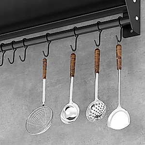 lanliebao 22IN Wall Shelf Metal Shelving Heavy Duty Commercial or Household Grade Wall Mount Microwave Oven Shelf with Fixing Kit